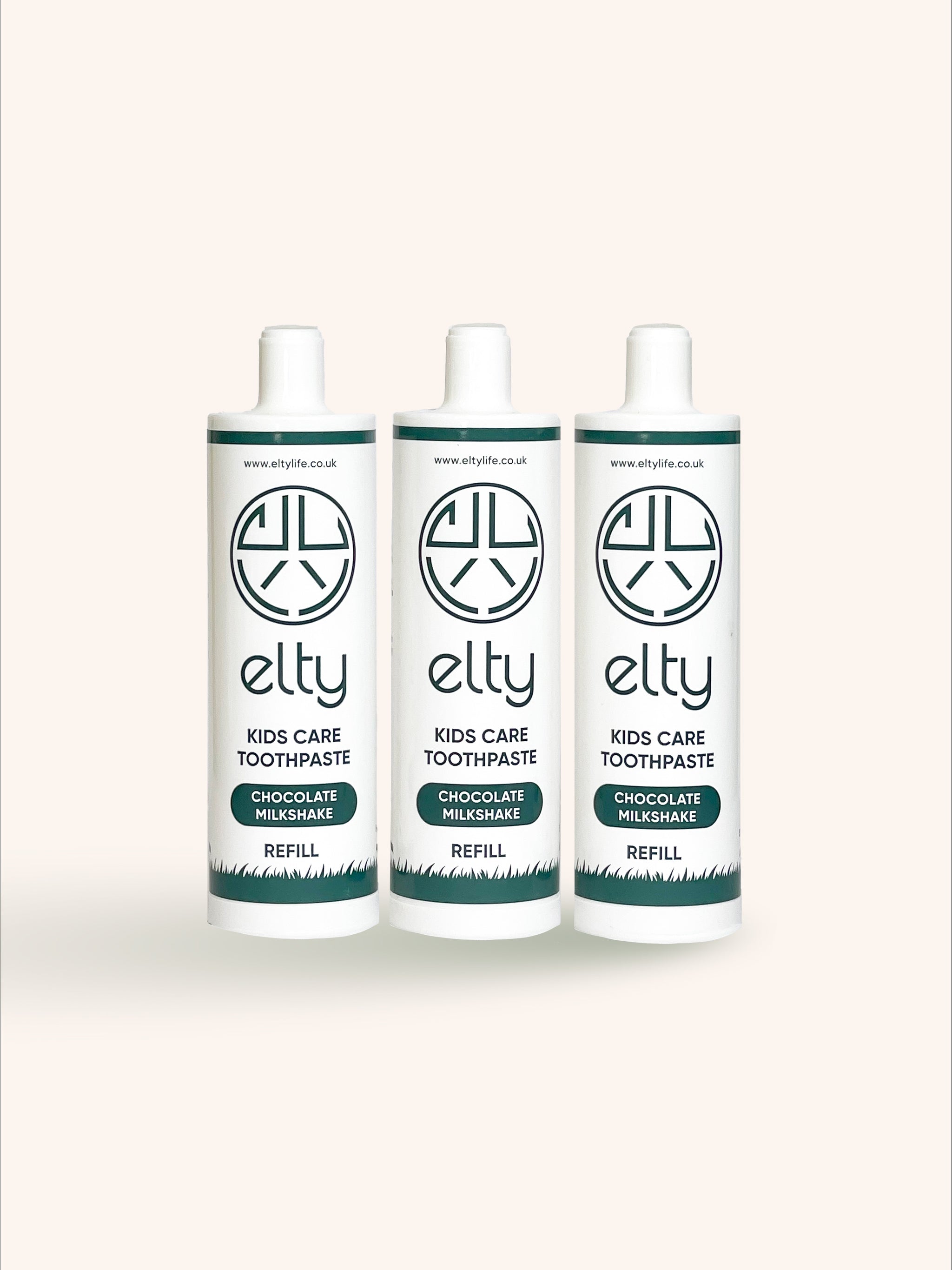 Elty Kids Toothpaste Refill Value Pack, Chocolate Milkshake Flavour